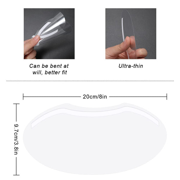 Clear Shower Face Shield Stickers - Protect Your Microblading & Eyelin ...