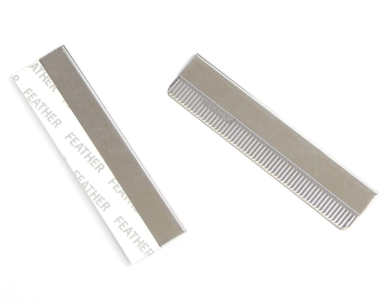 Stainless Steel Facial Hair Razors - Platinum Coated, 100 Pack ...