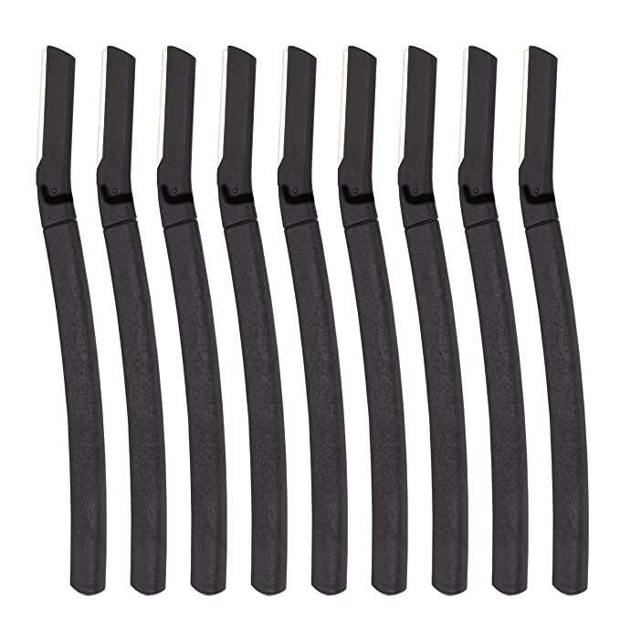 Tinkle Dermaplaning Razors For Woman's Facial Hair - Black (Pack of 10 ...