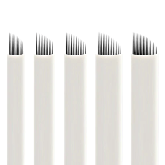 Sloped Microblading Needles - Stainless Steel 0.20mm (50 Pack ...